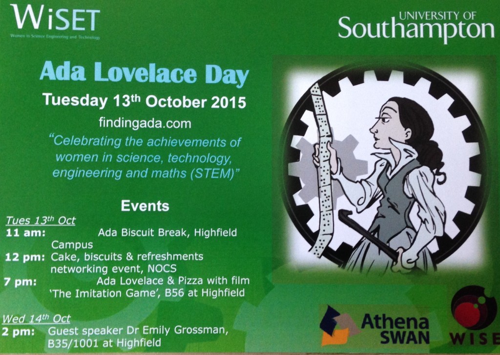 » Ada Lovelace Day Celebrations WiSET+